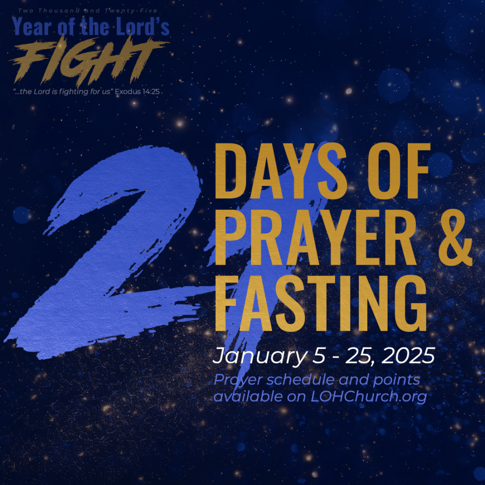 JANUARY PRAYER & FASTING MONTH – Lord of Hosts Church